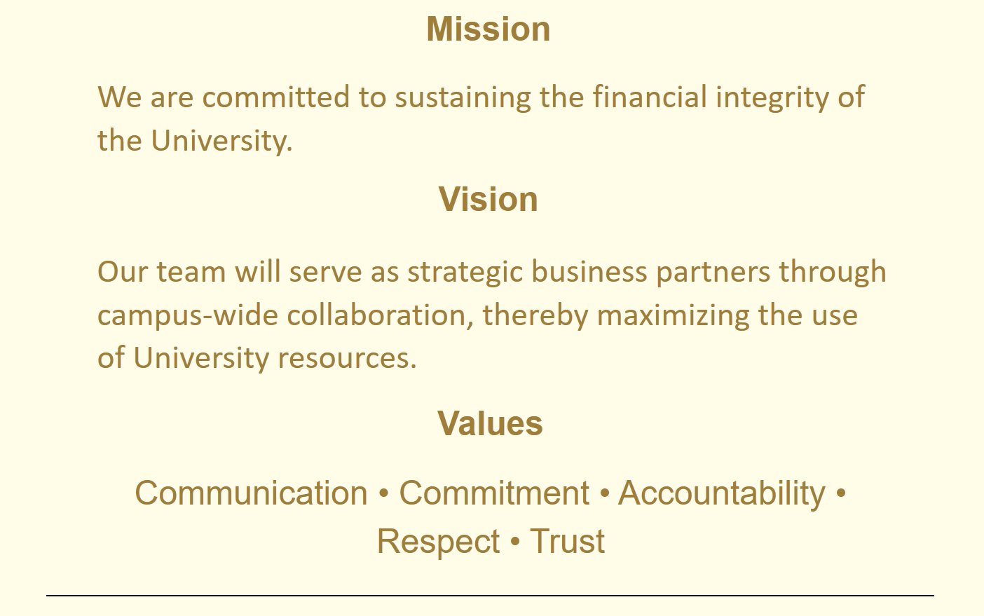 Vision And Mission Financial Services