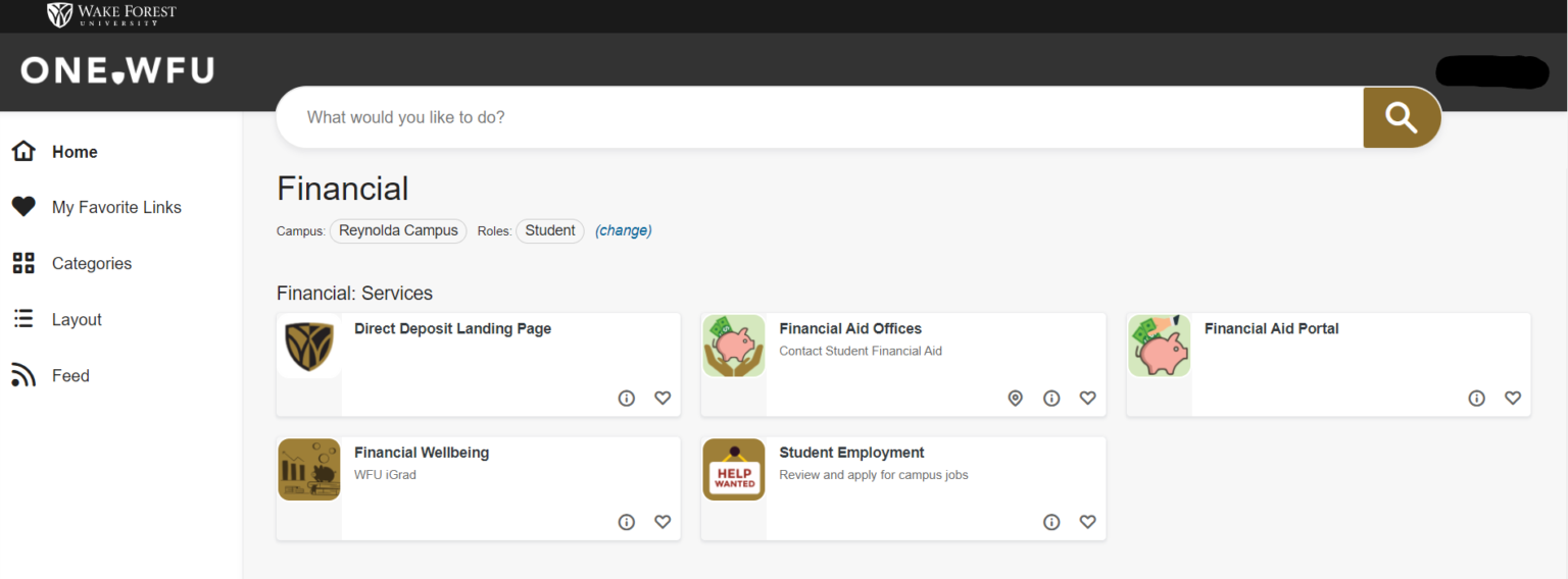 Financial Aid Portal | Student Financial Aid | Wake Forest University