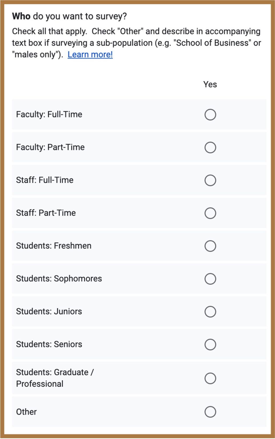 Large Survey Process Steps 4-5 - Office of Institutional Research