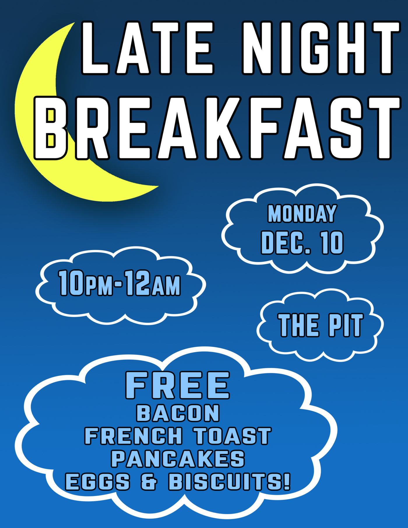 Join us for Late Night Breakfast - The Office of Student Engagement