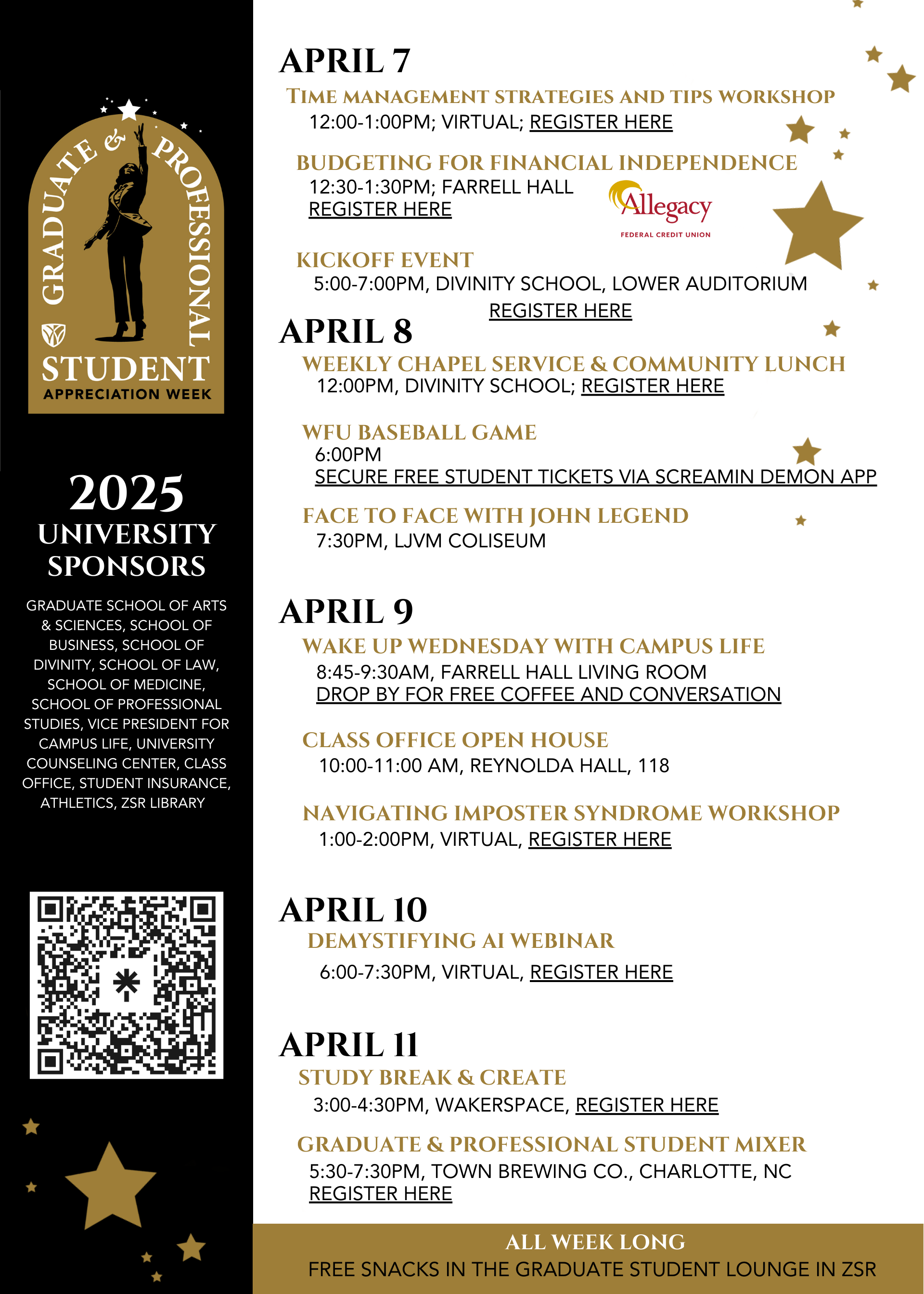 Graduate & Professional Student Appreciation Week - Wake Forest ...
