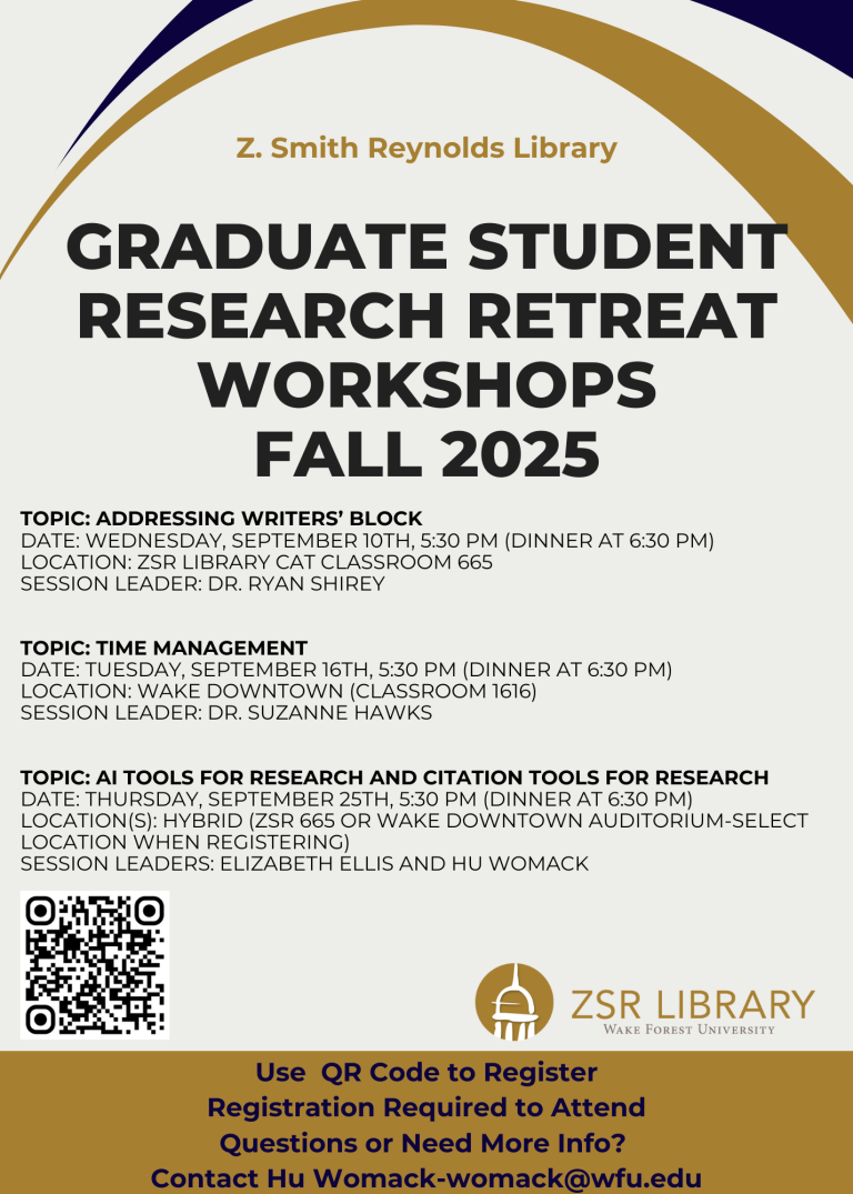 Graduate Student Research Workshops - Wake Forest Graduate School