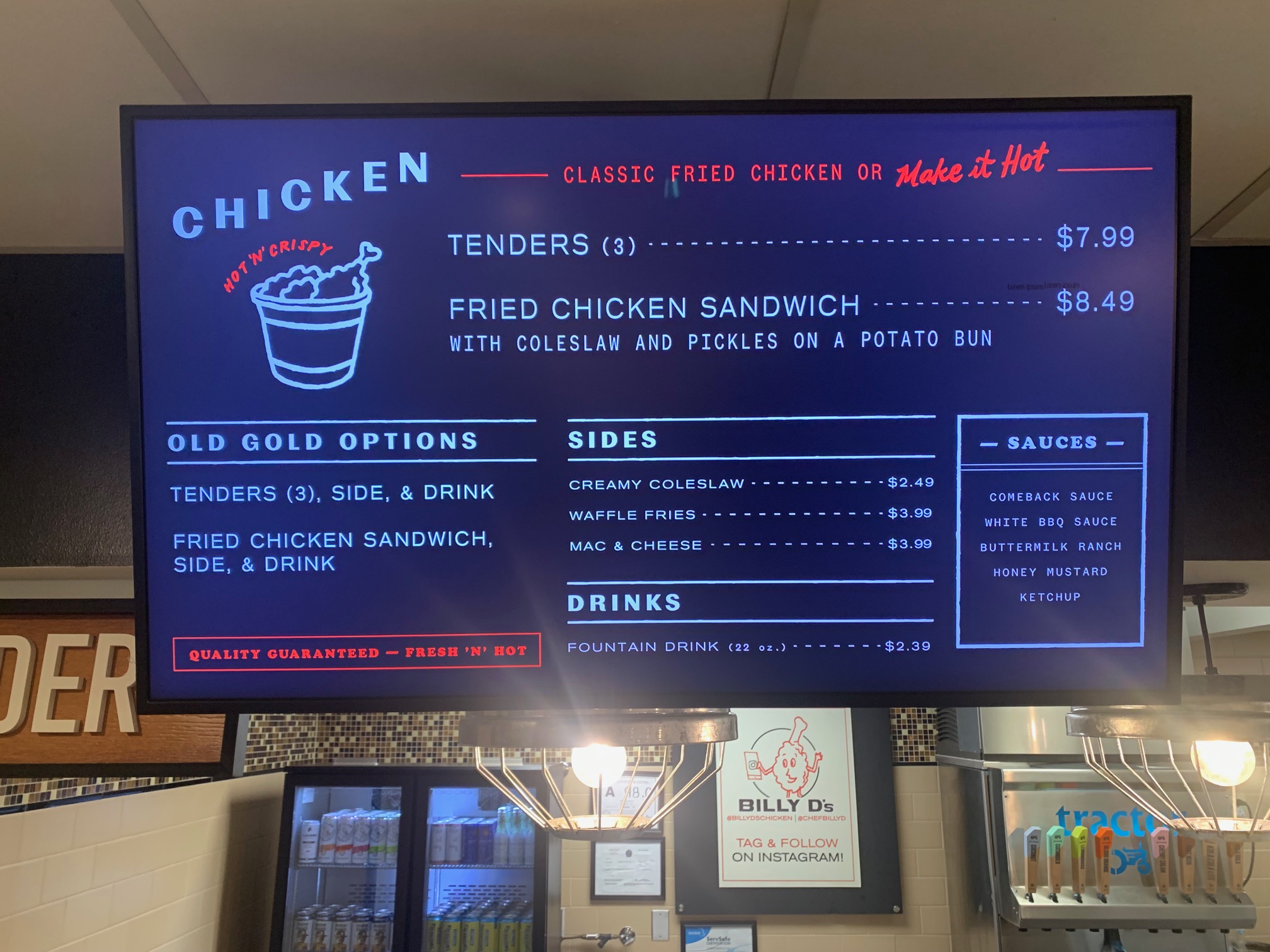 New Dining Concept: Billy D's at Zick's - Hospitality & Auxiliary Services