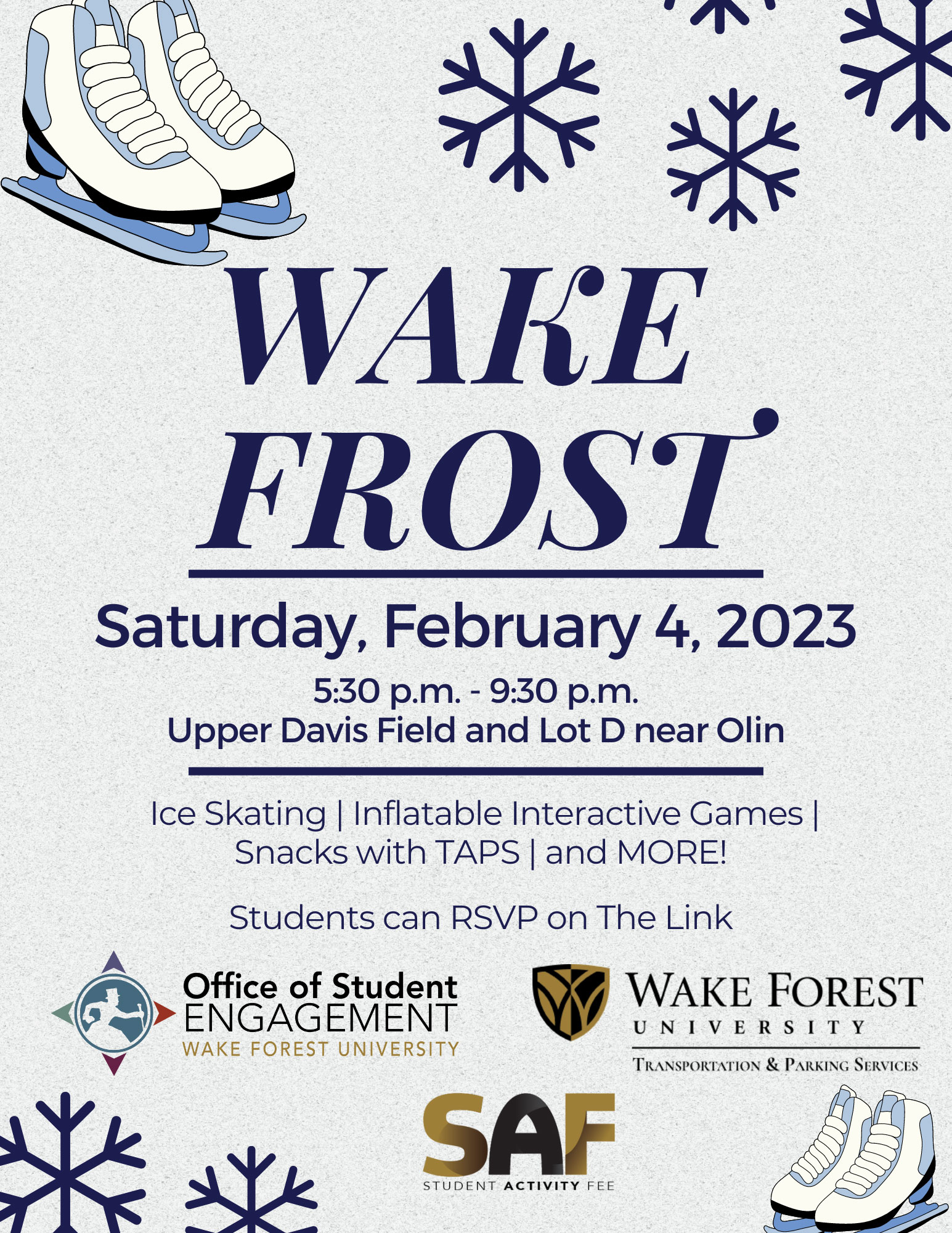 Wake Frost & Snacks with TAPS – Hospitality & Auxiliary Services
