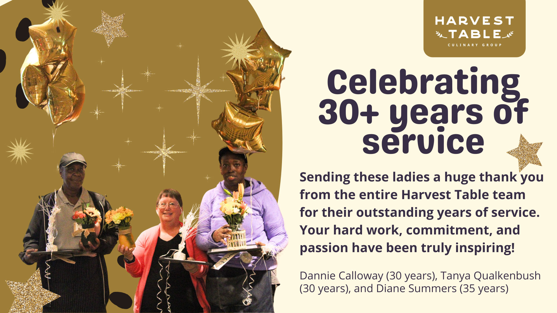 Employee Spotlight: 30 Years of Service - Hospitality & Auxiliary Services
