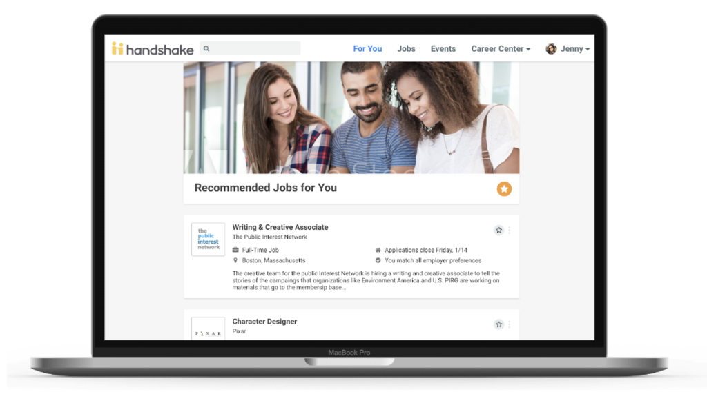 Handshake - Office of Personal & Career Development