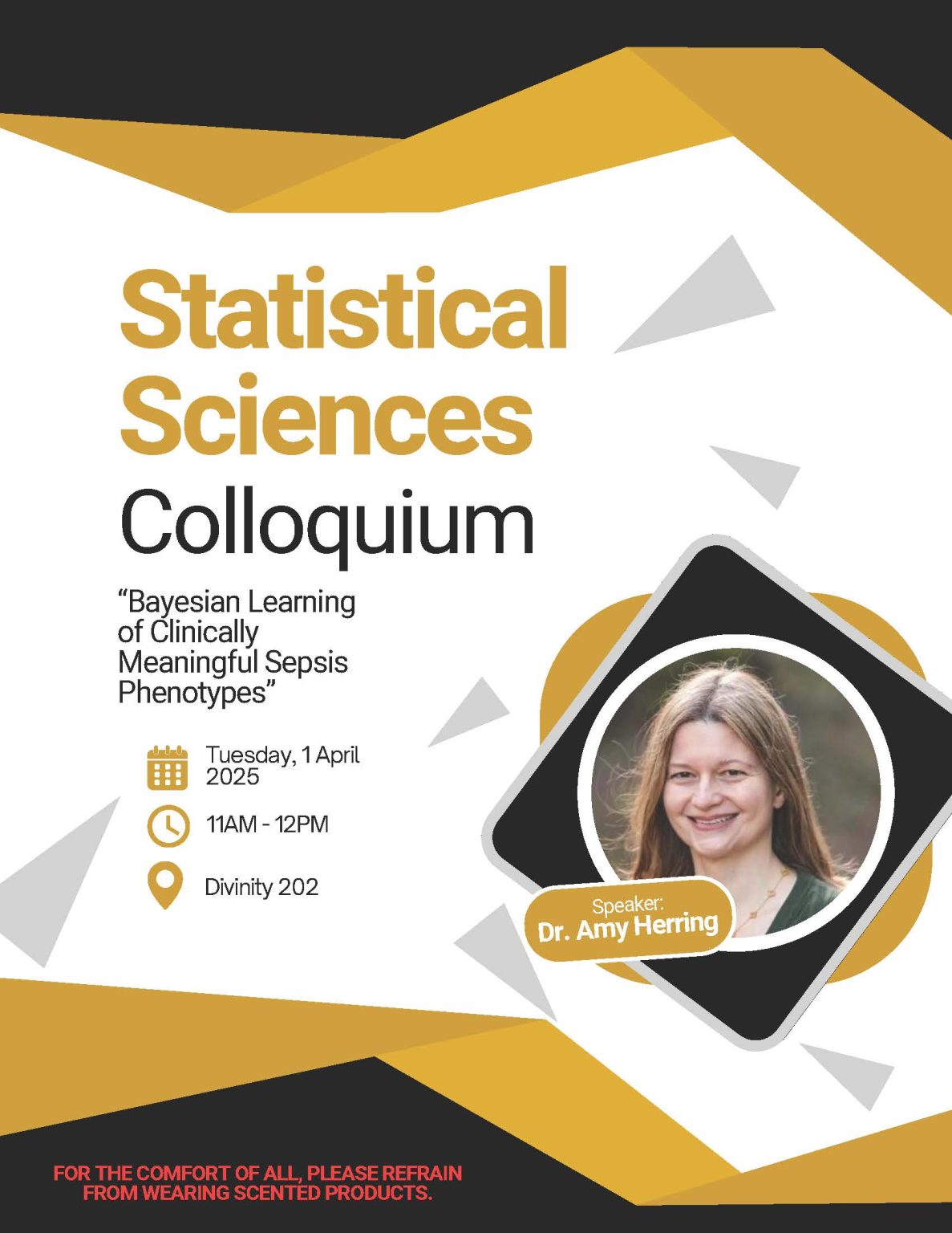 Colloquium: Bayesian Learning of Clinically Meaningful Sepsis Phenotypes | Department of ...