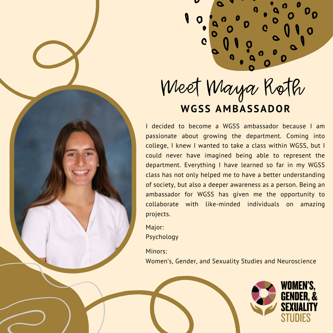 WGSS Student Ambassadors - Women's, Gender, and Sexuality Studies
