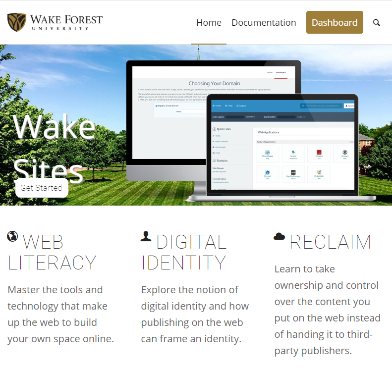 Get an online presence with Wake Sites - Instructional Technology Group