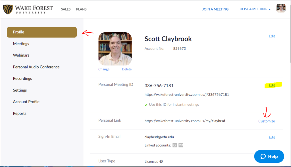 Customize your personal Zoom room link - Instructional Technology Group