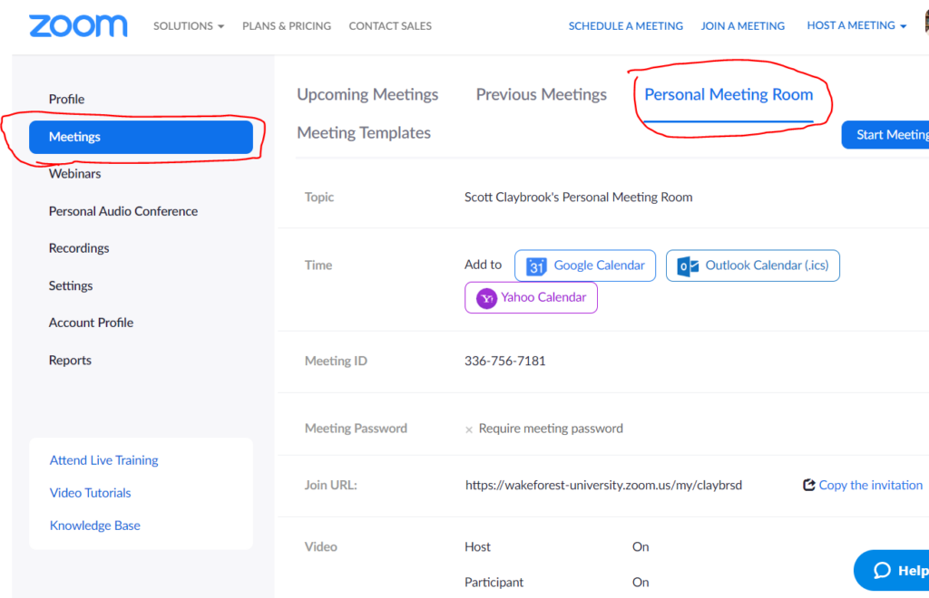 Zoom personal room tweaks for Waiting Room - Instructional Technology Group