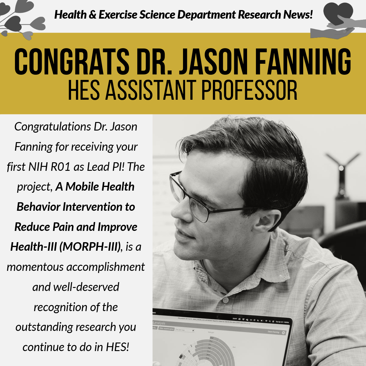 Congrats Dr. Jason Fanning HES Assistant Professor | Department of ...