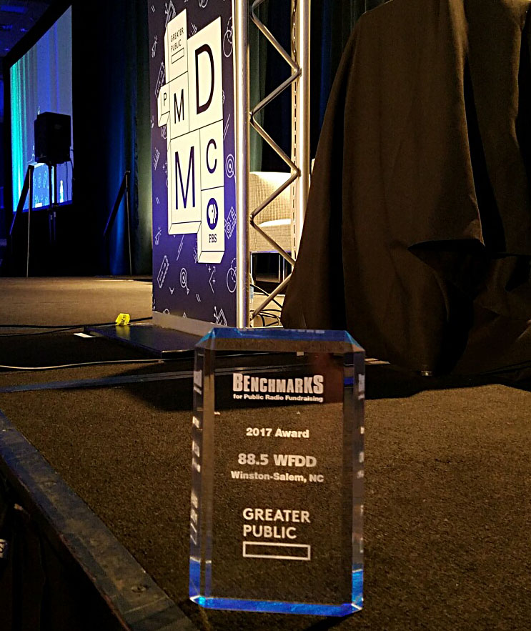 WFDD selected as Greater Public's Benchmarks Station of Year | Inside WFU