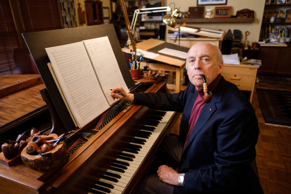 Music composed by Dan Locklair performed at funeral of former President ...