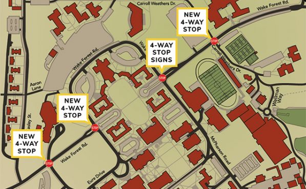 Changes to campus traffic patterns | Inside WFU