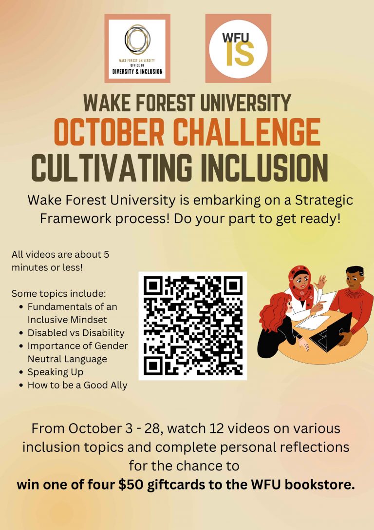 WFU October challenge 'Cultivating Inclusivity' | Inside WFU