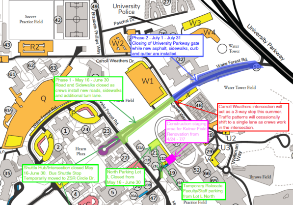 Summer ’23 construction projects: What you need to know | Inside WFU