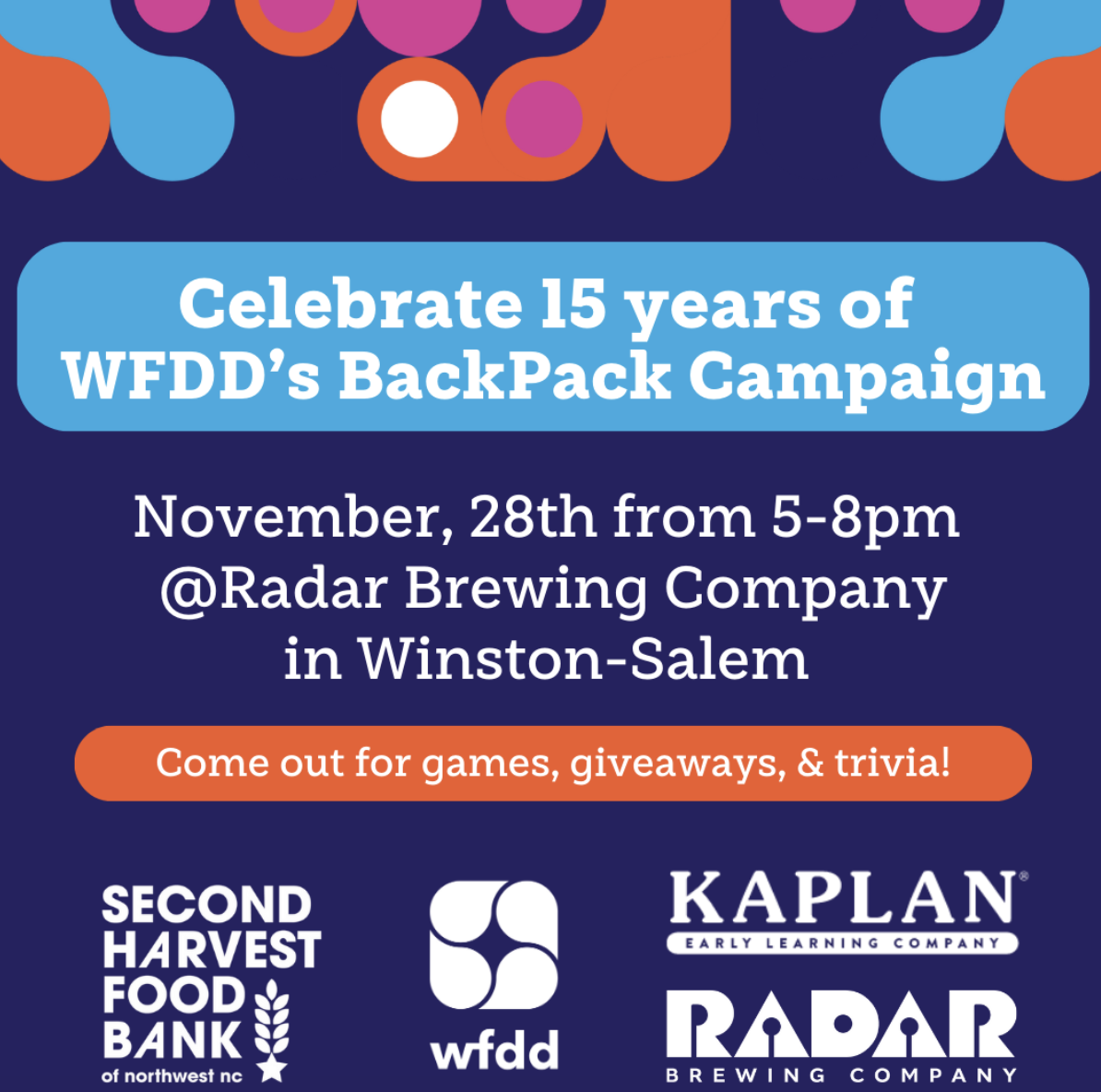 WFDD's Backpack Campaign celebrates 15 years | Inside WFU