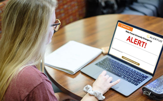 UPD to re-test new desktop pop-up alert on Thursday, Feb. 29 | Inside WFU