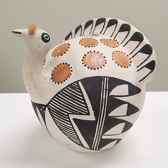 Acoma Ceramic Turkey - Timothy S. Y. Lam Museum of Anthropology